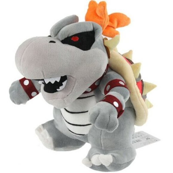 Toys | Gray Bowser King 1 And Bowser Jr Dry Bone 7 Plush Stuffed Animal ...